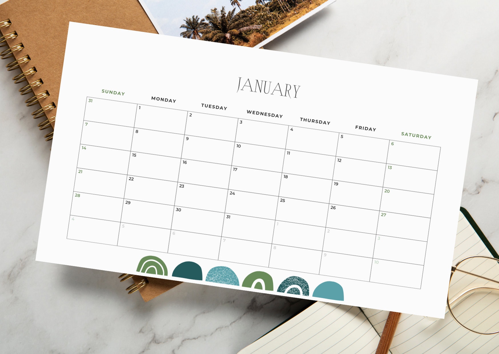 Downloadable Nordic Calendar 2023: Scandinavian Design With Winter ...