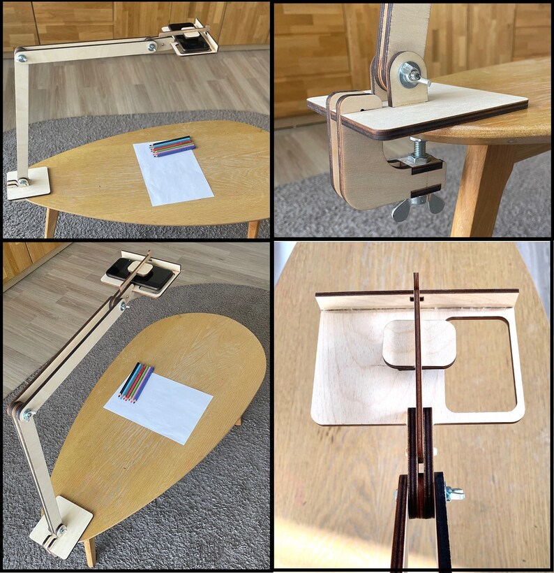 Digital Laser Cut File - Smartphone Camera / Scanner Stand (PDF, DXF ...