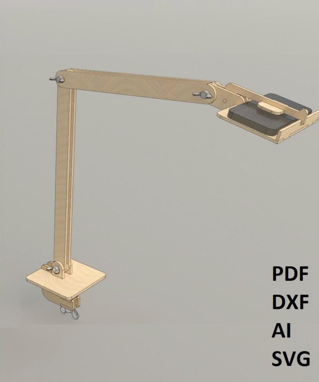 Digital Laser Cut File - Smartphone Camera / Scanner Stand (PDF, DXF ...