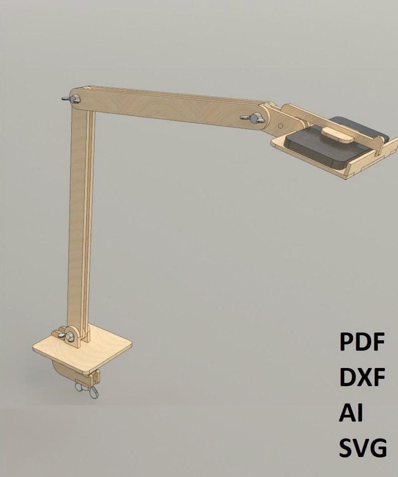 Digital Laser Cut File - Smartphone Camera / Scanner Stand (PDF, DXF ...