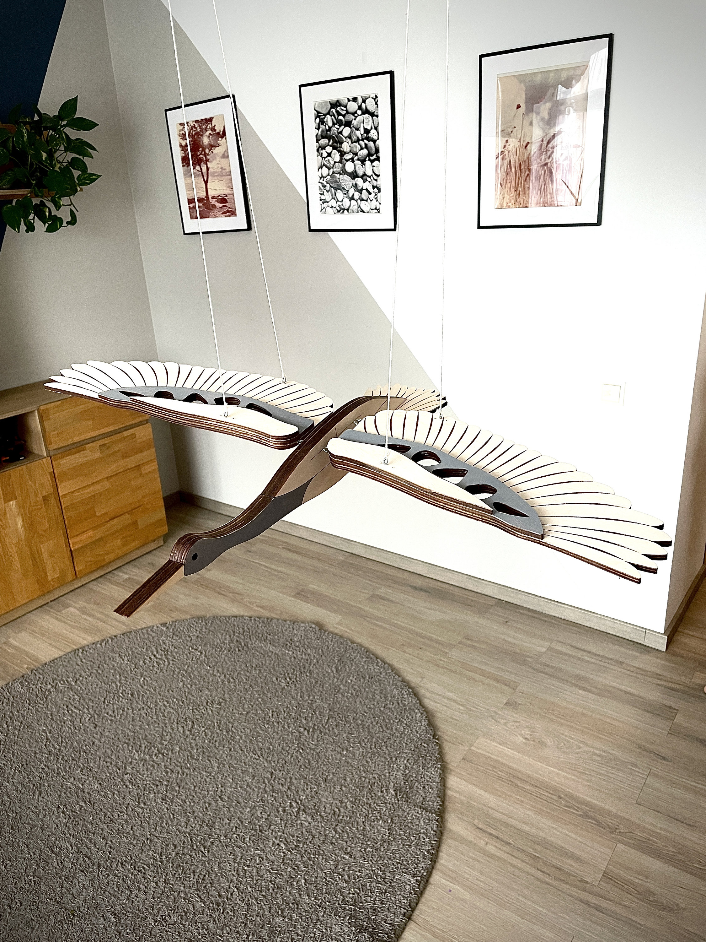 Digital Laser Cut File Wooden Flying Bird (PDF, SVG, DXF, Al, Lbrn File ...