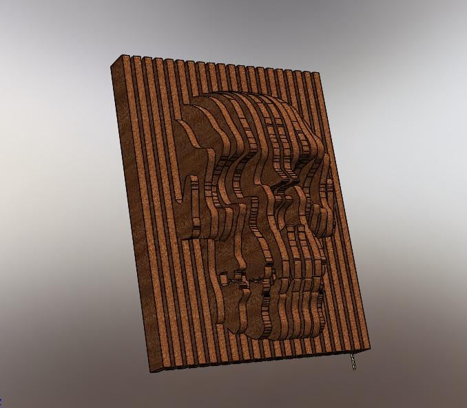 Digital Laser Cut Skull Decor PDF, SVG, DXF, Ai - Etsy