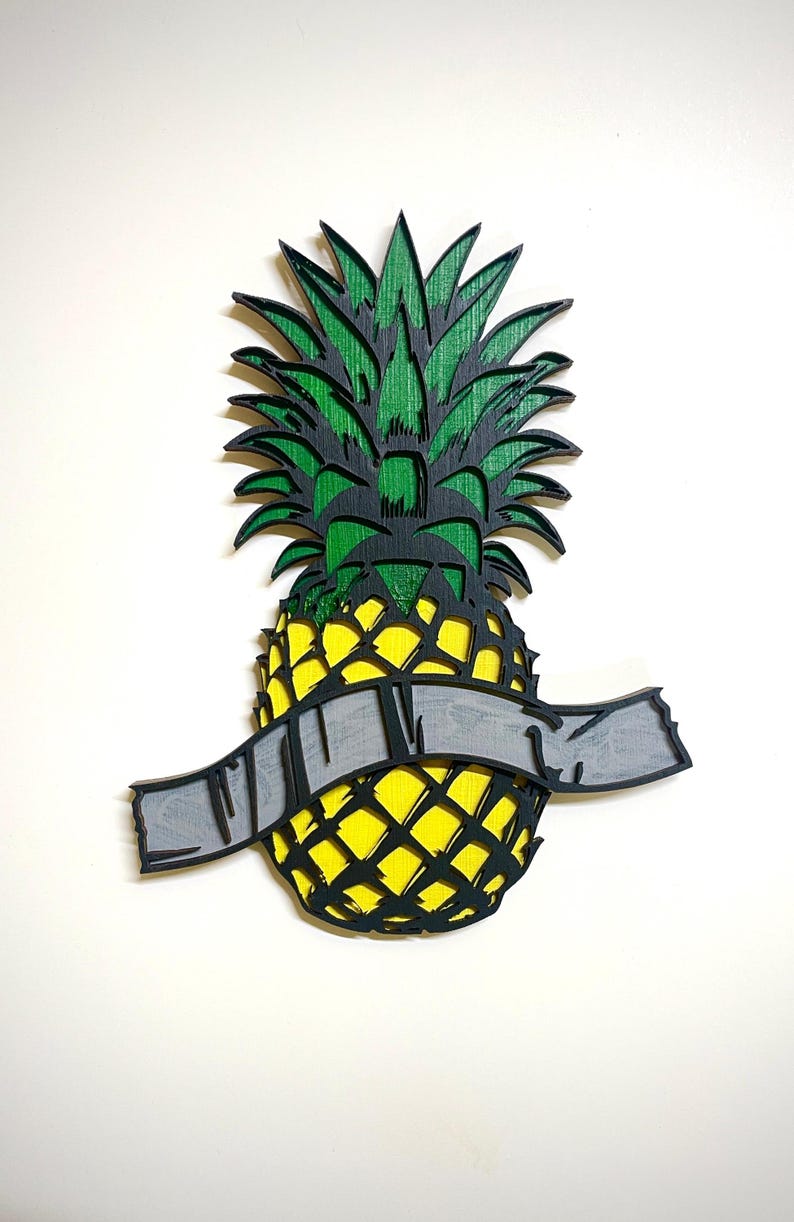Digital Laser Cut File Pineapple PDF, SVG, DXF, Ai - Etsy