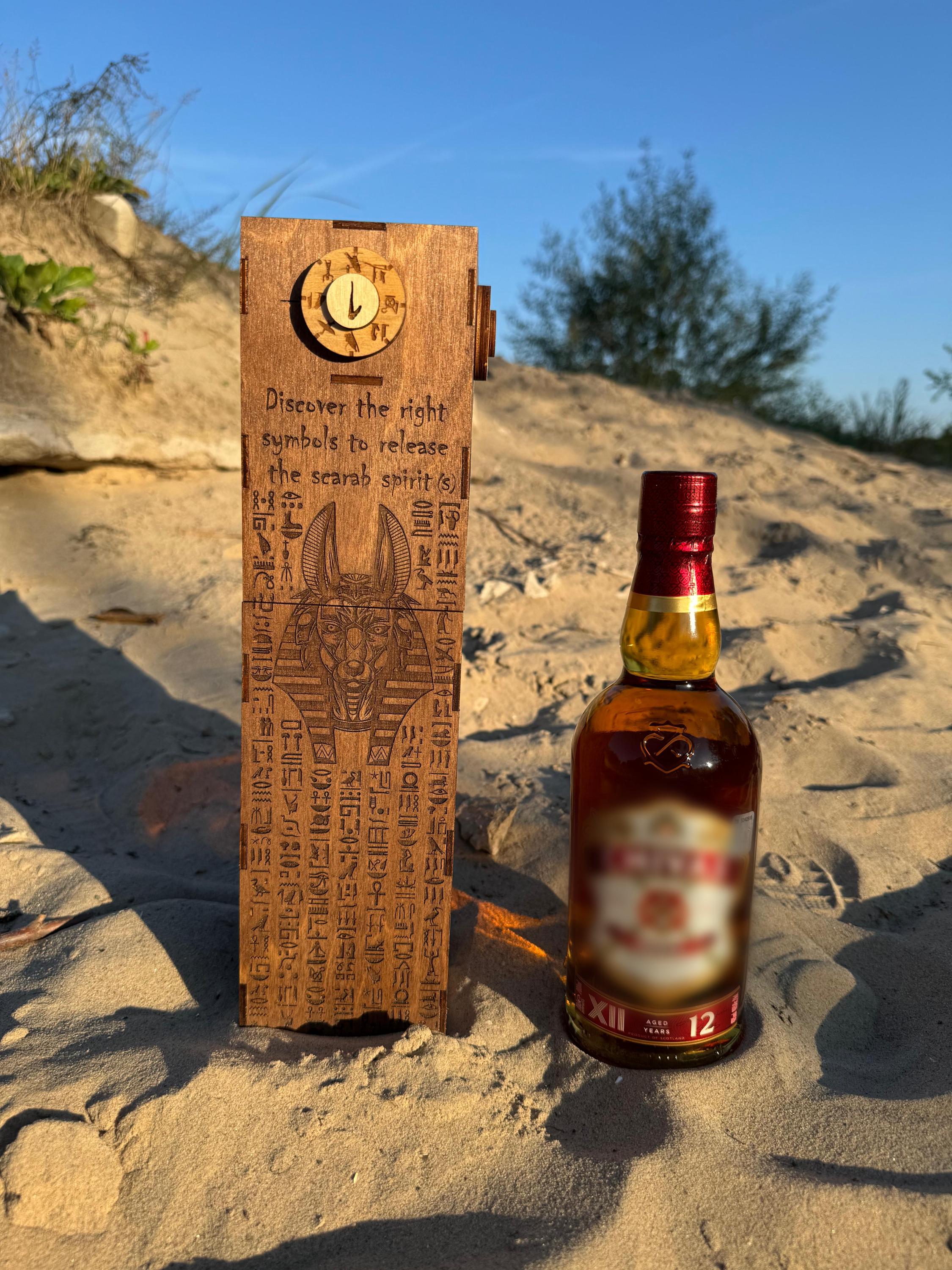 Digital Laser Cut File Bottle Box With Puzzle (PDF, SVG, DXF, Ai) - Etsy