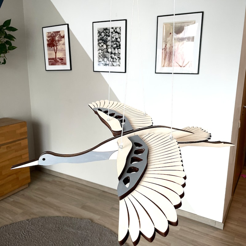 Flying Bird Mobile - Etsy