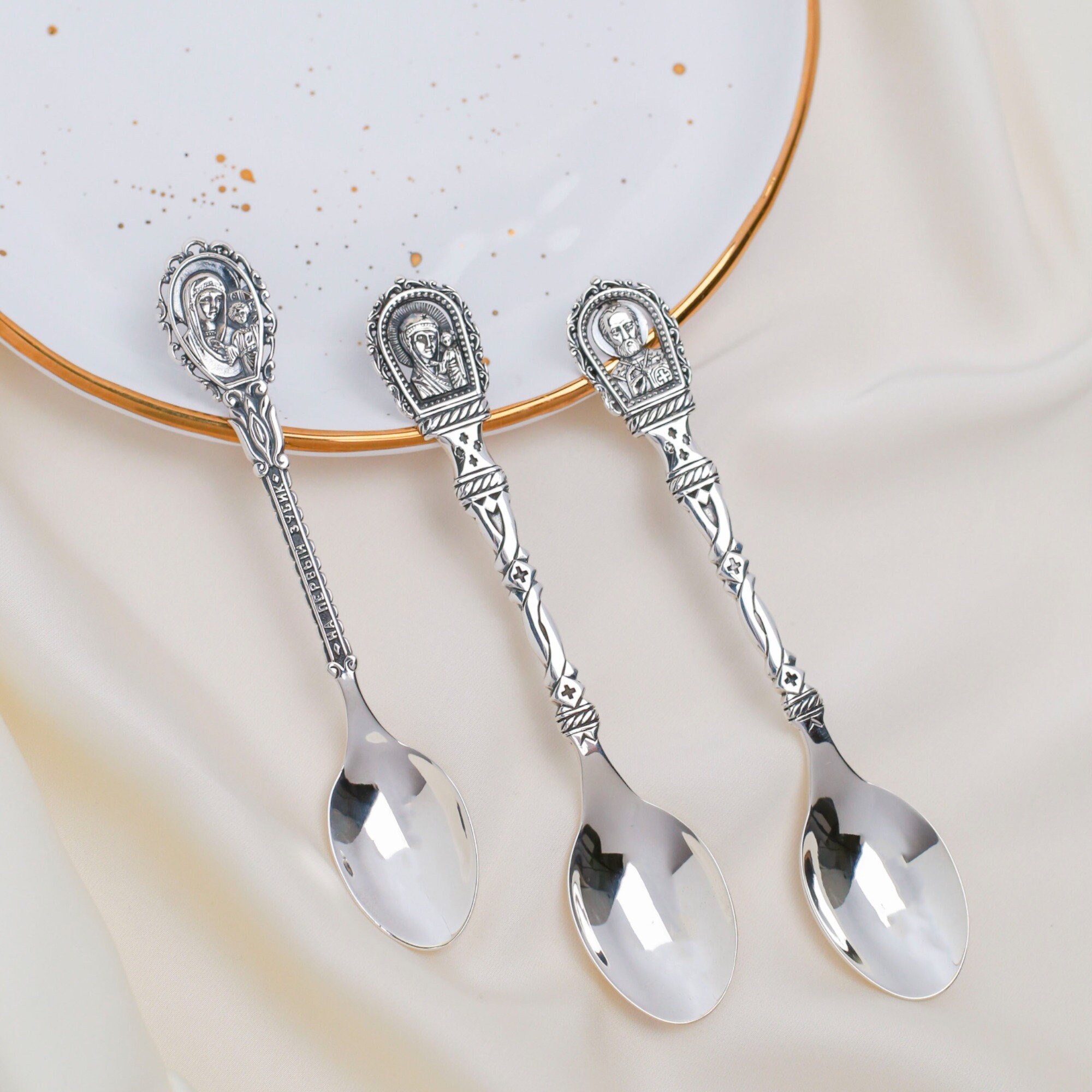 Silver Baby Spoon, First Tooth Gift, Baptism Spoon, Feeding Spoon ...