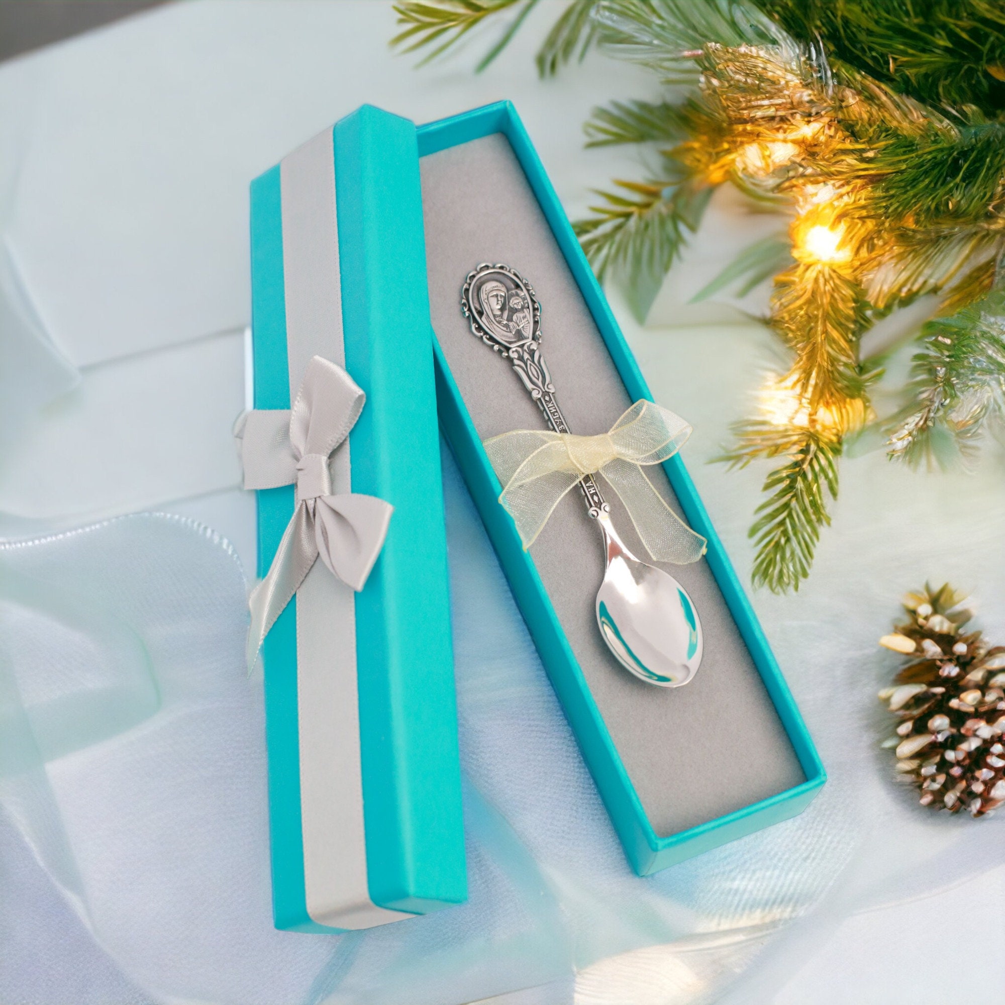 Silver Baby Spoon, First Tooth Gift, Baptism Spoon, Feeding Spoon ...