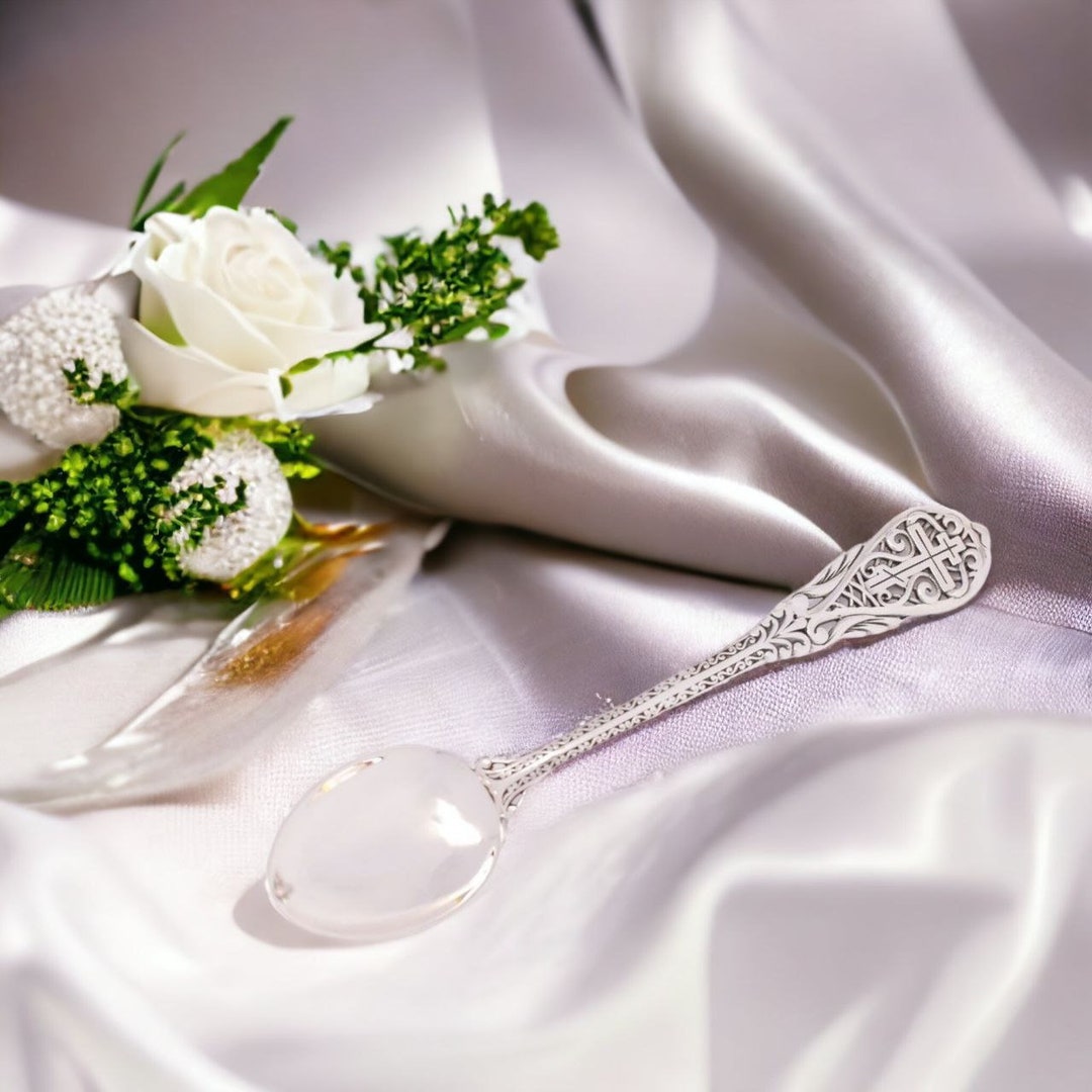 Silver Sterling Baby Spoon, First Tooth Gift, Baptism Spoon, Feeding ...