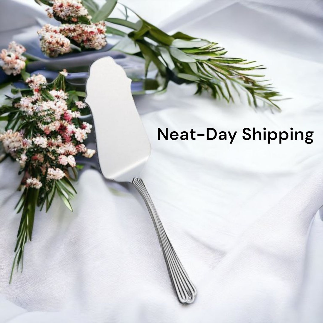 Silver Cake Blade, Silver Wedding Cake Blade, Silver Plated Cake Blade ...
