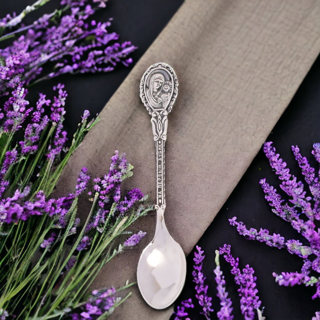 Silver Baby Spoon, First Tooth Gift, Baptism Spoon, Feeding Spoon ...