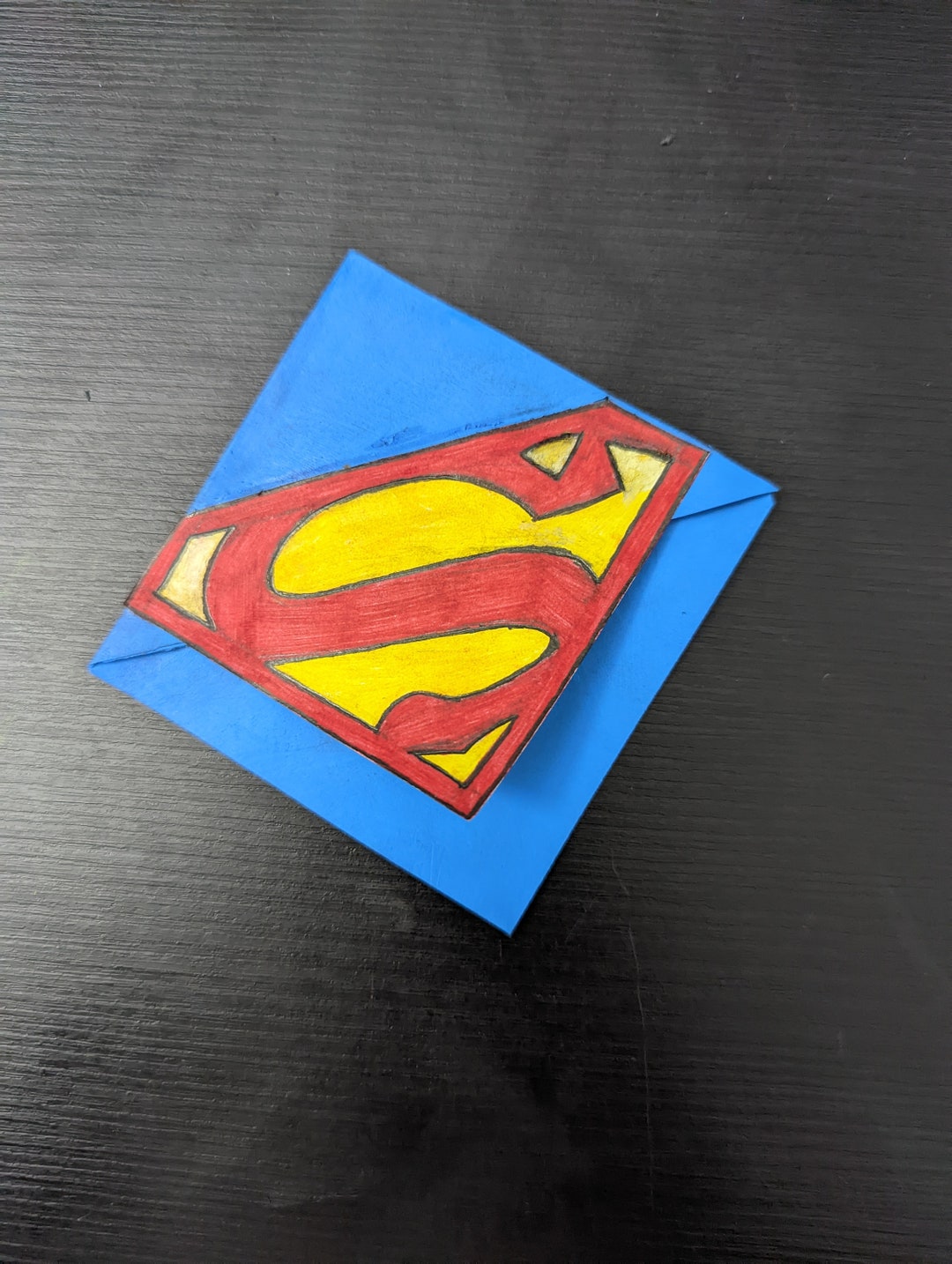 Superman DC Superhero Bookmark Handmade Corner Bookmark - Etsy