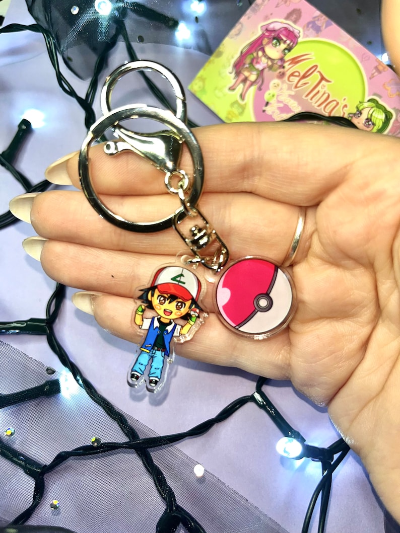 Pokemon Chibi Style Gen 1 Anime Acrylic Keyrings/keychains 1.5 - Etsy
