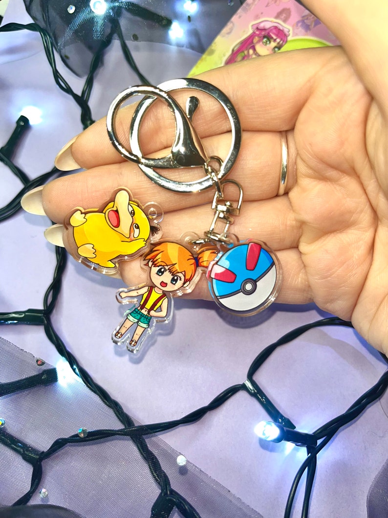 Pokemon Chibi Style Gen 1 Anime Acrylic Keyrings/keychains 1.5 - Etsy