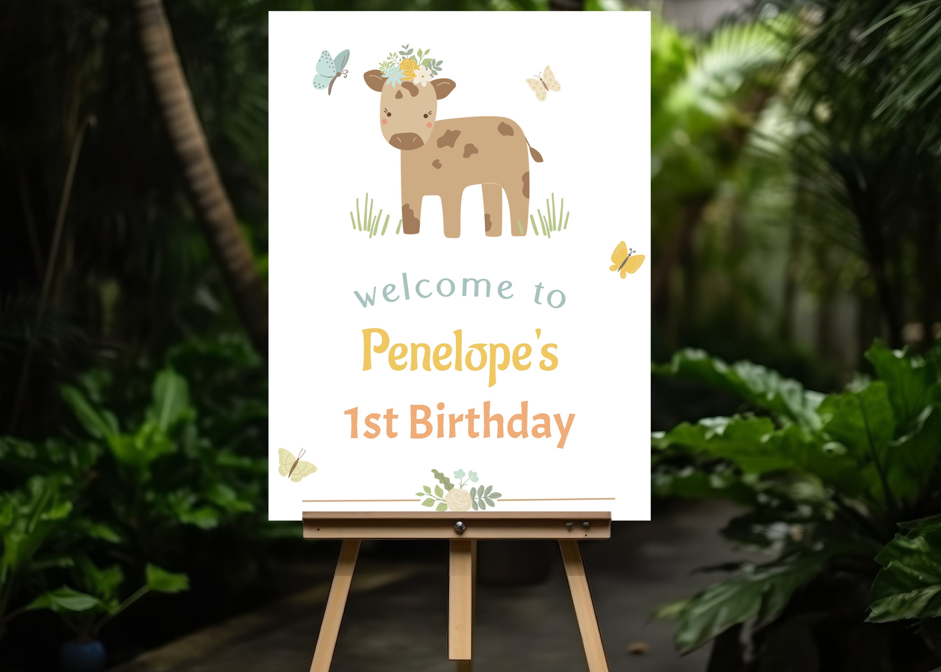 Holy Cow Welcome Sign / Digital Download / Entry Sign / Large Sign ...