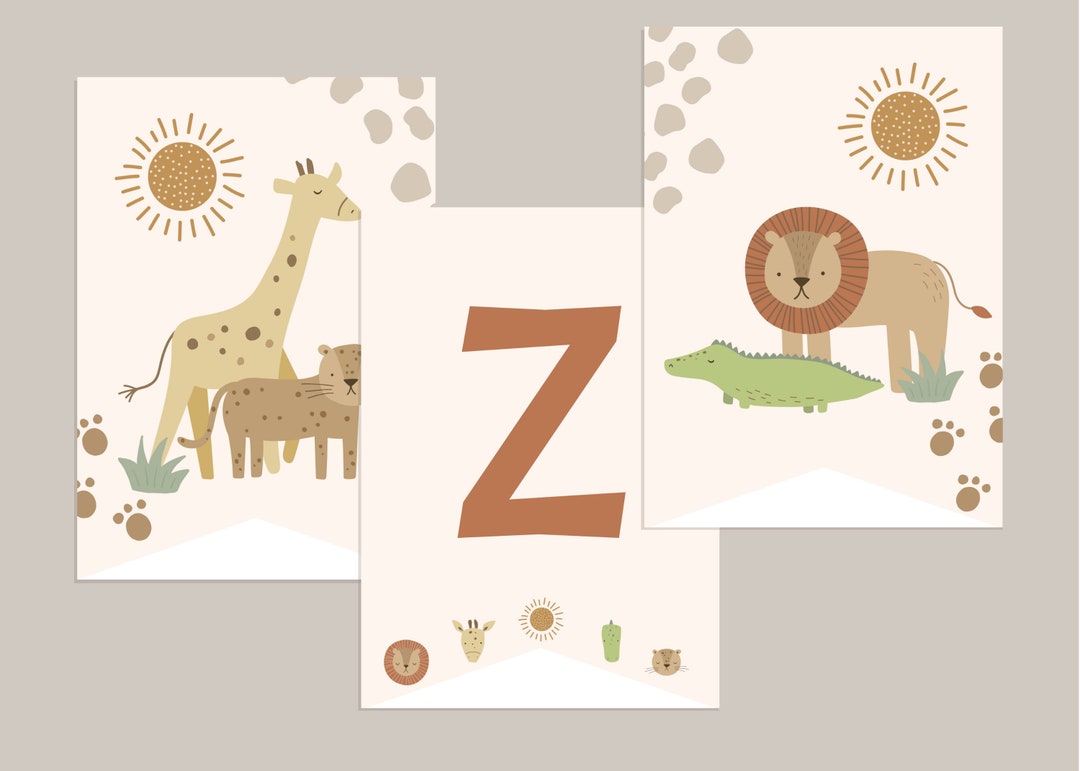 Safari Word Banner / Digital Download / Flag Banner / Wild One / Custom ...