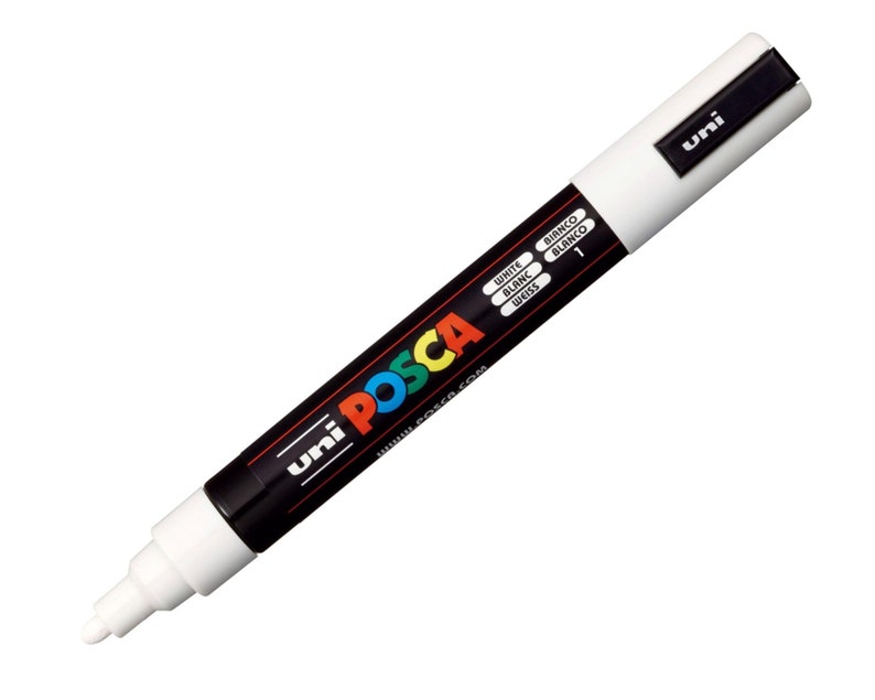 Posca PC-5 M Acrylic Marker, 1.8-2.5 Mm, Uni-ball Acrylic Pens, Various ...