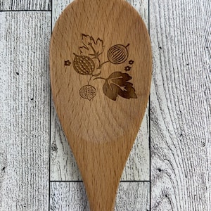 Pink Gooseberry Vintage Pyrex Inspired Engraved Wooden Mixing Spoon - Etsy