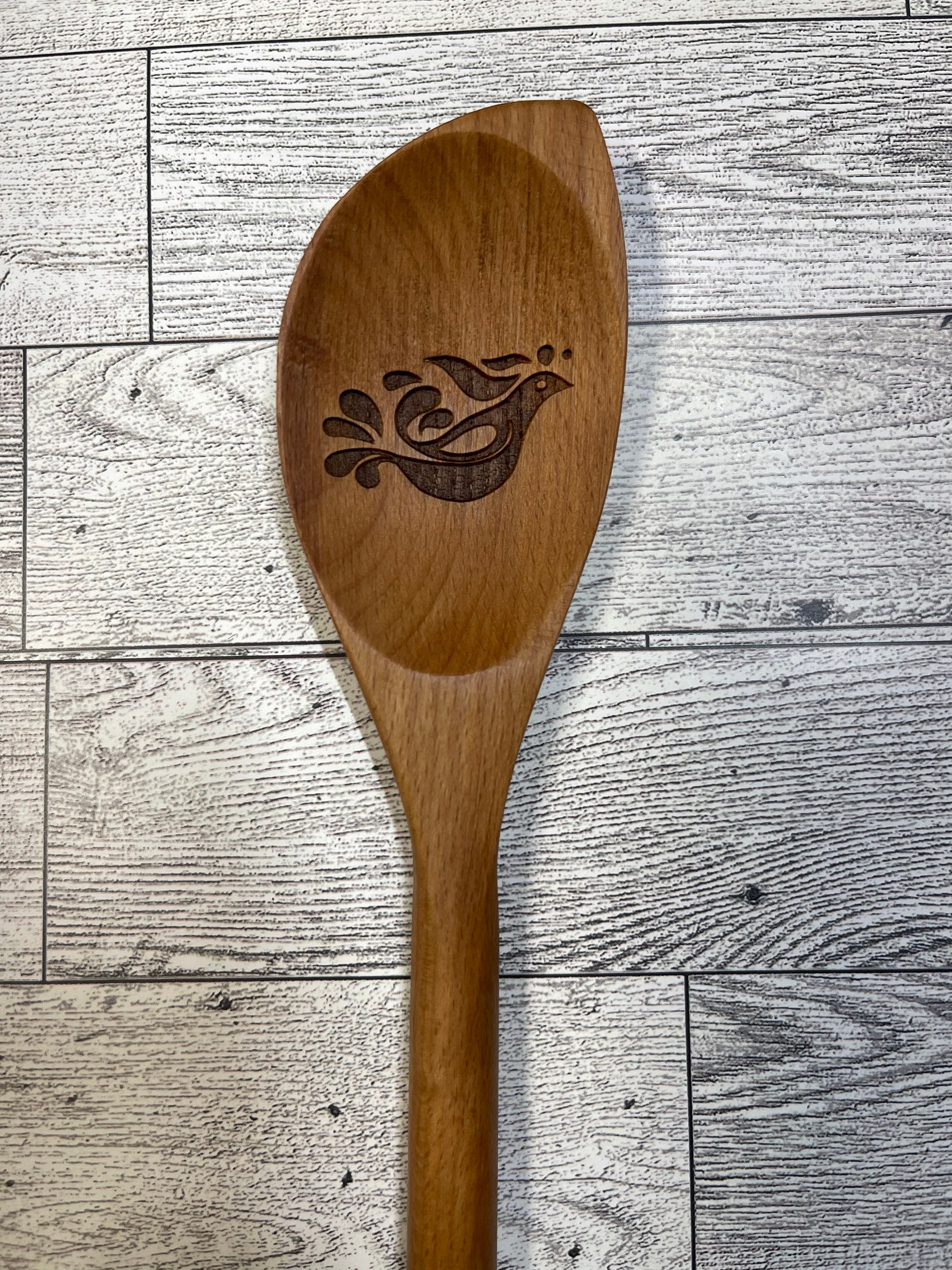 Vintage Pyrex Inspired Friendship Bird Small Bamboo Wood Cutting Board ...