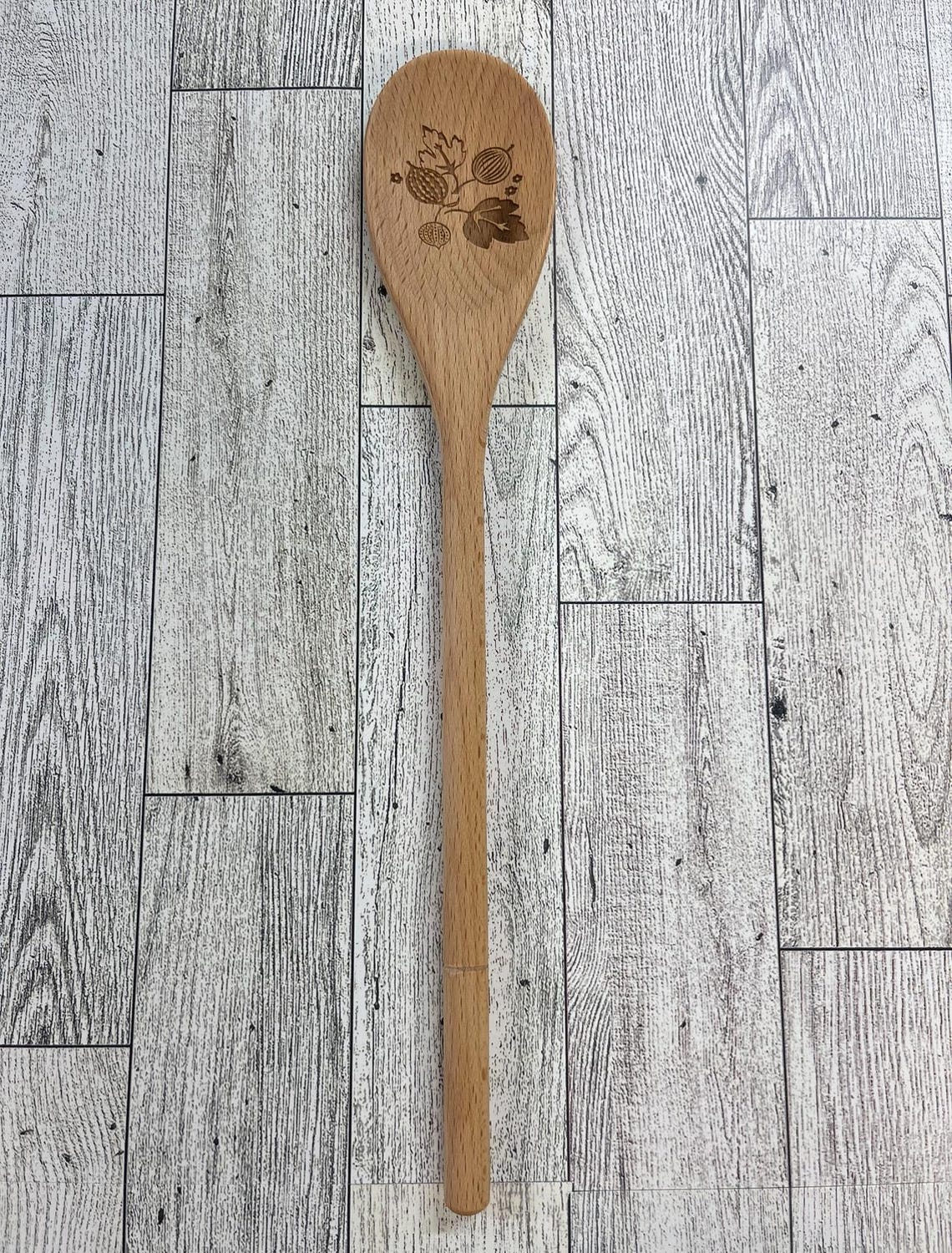 Pink Gooseberry Vintage Pyrex Inspired Engraved Wooden Mixing Spoon - Etsy