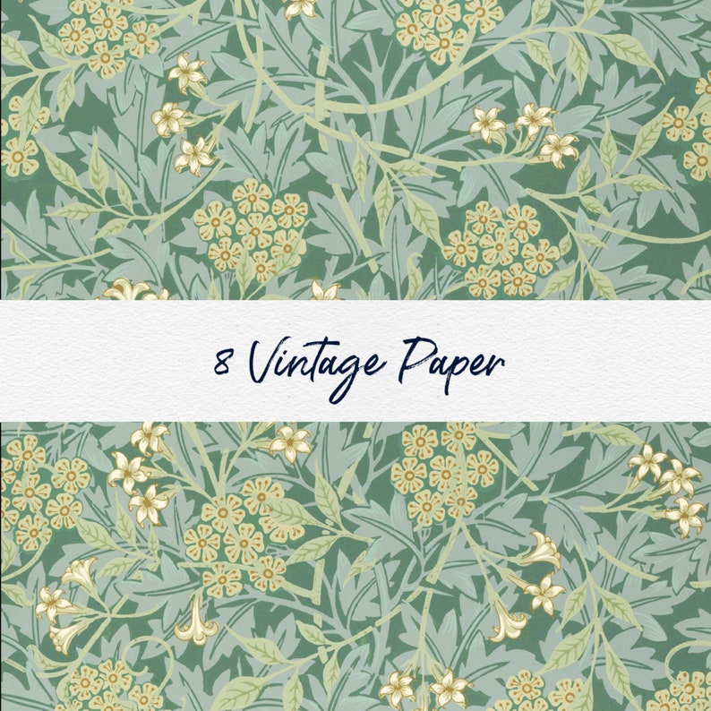 Vintage 1800's Victorian Digital Papers Instant | Etsy