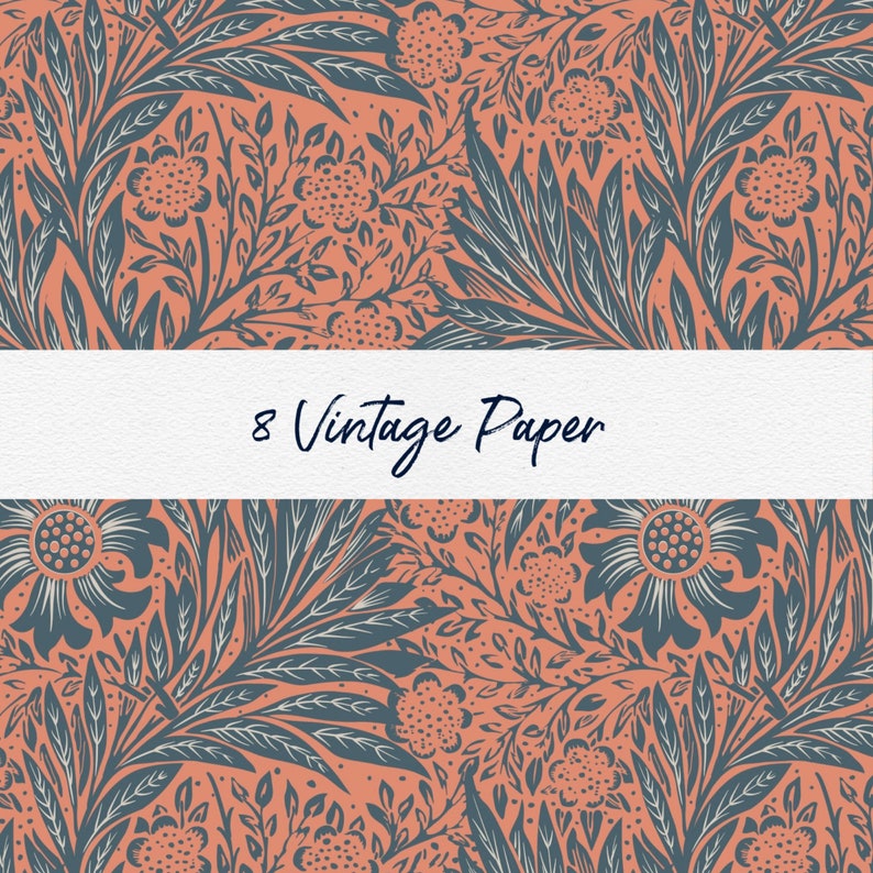 Vintage 1800's, Victorian Digital Papers, Instant Download, William ...