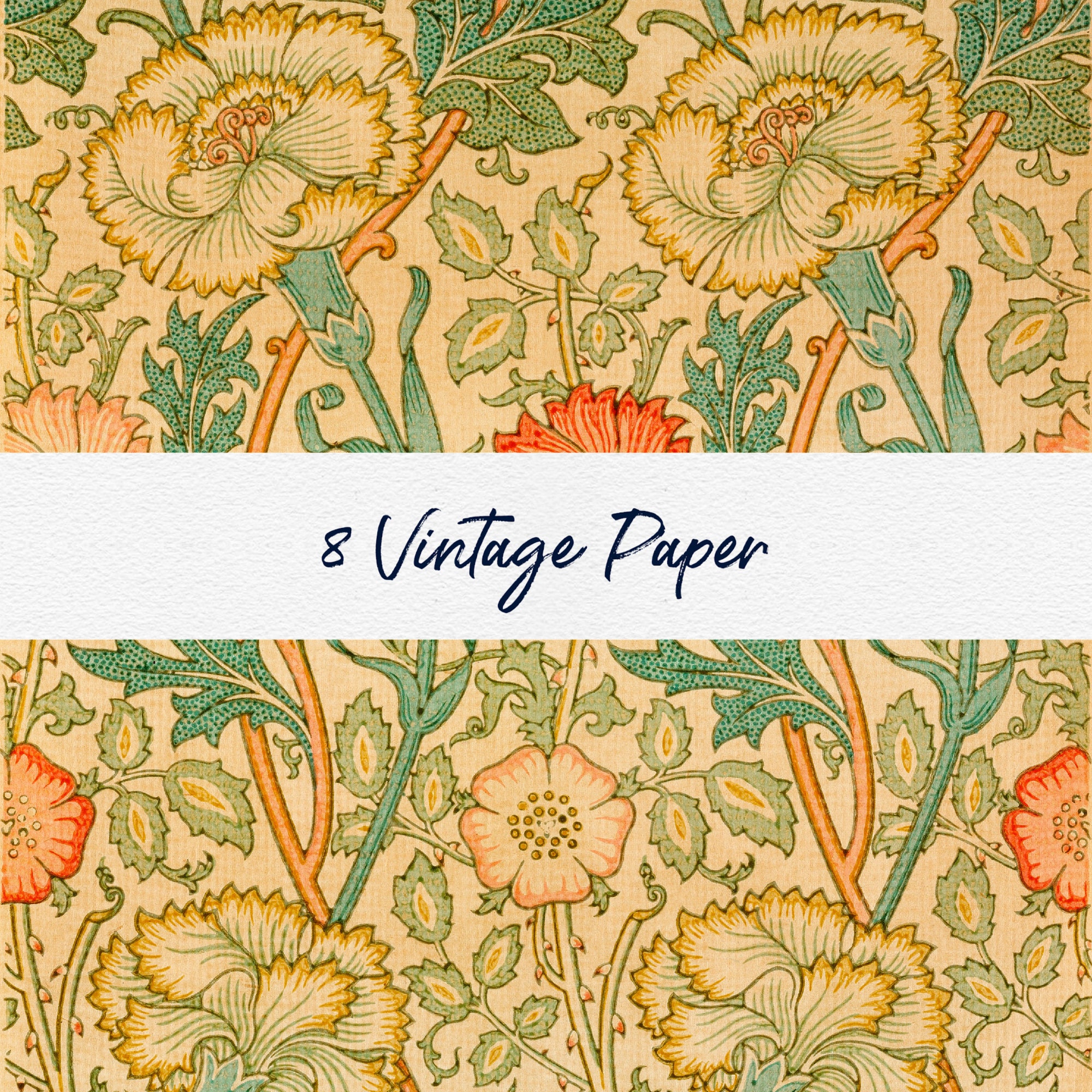 Vintage Victorian Digital Papers Instant Download-william Morris, Arts ...