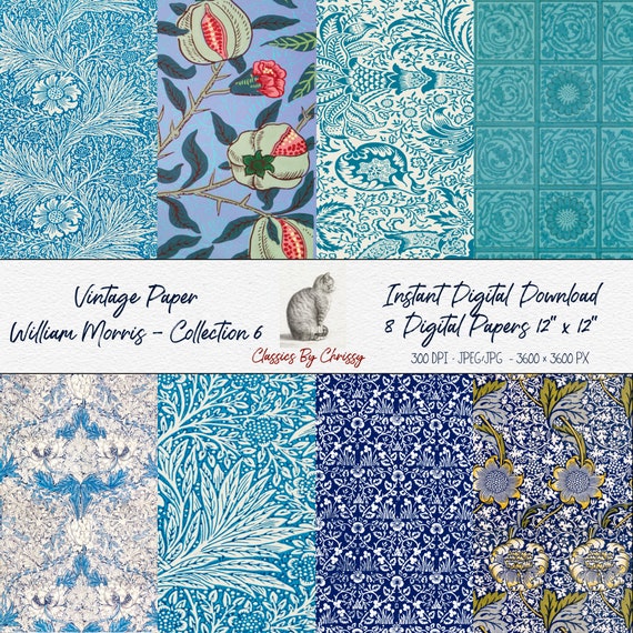 Vintage 1800's Victorian Digital Papers Instant | Etsy