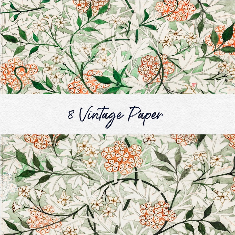 Vintage 1800's, Victorian Digital Papers, Instant Download, William ...