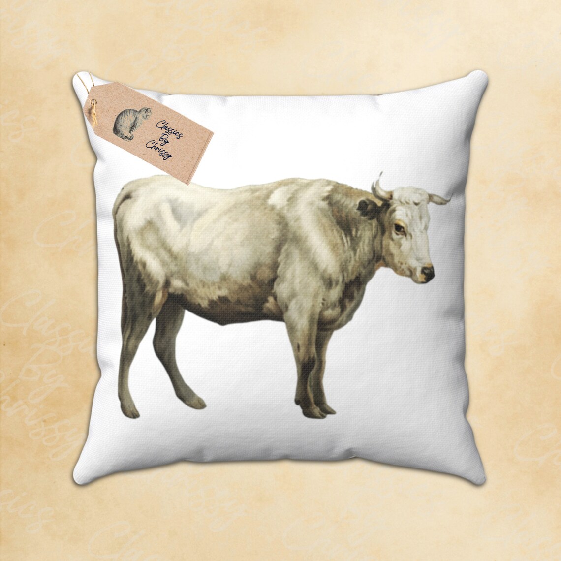Vintage Steer Cow Design PNG Clipart Instant Digital Download ...