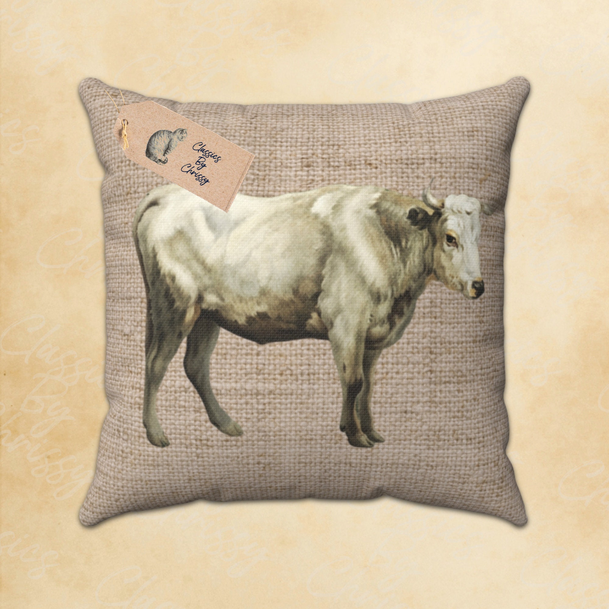 Vintage Steer Cow Design PNG Clipart Instant Digital Download ...