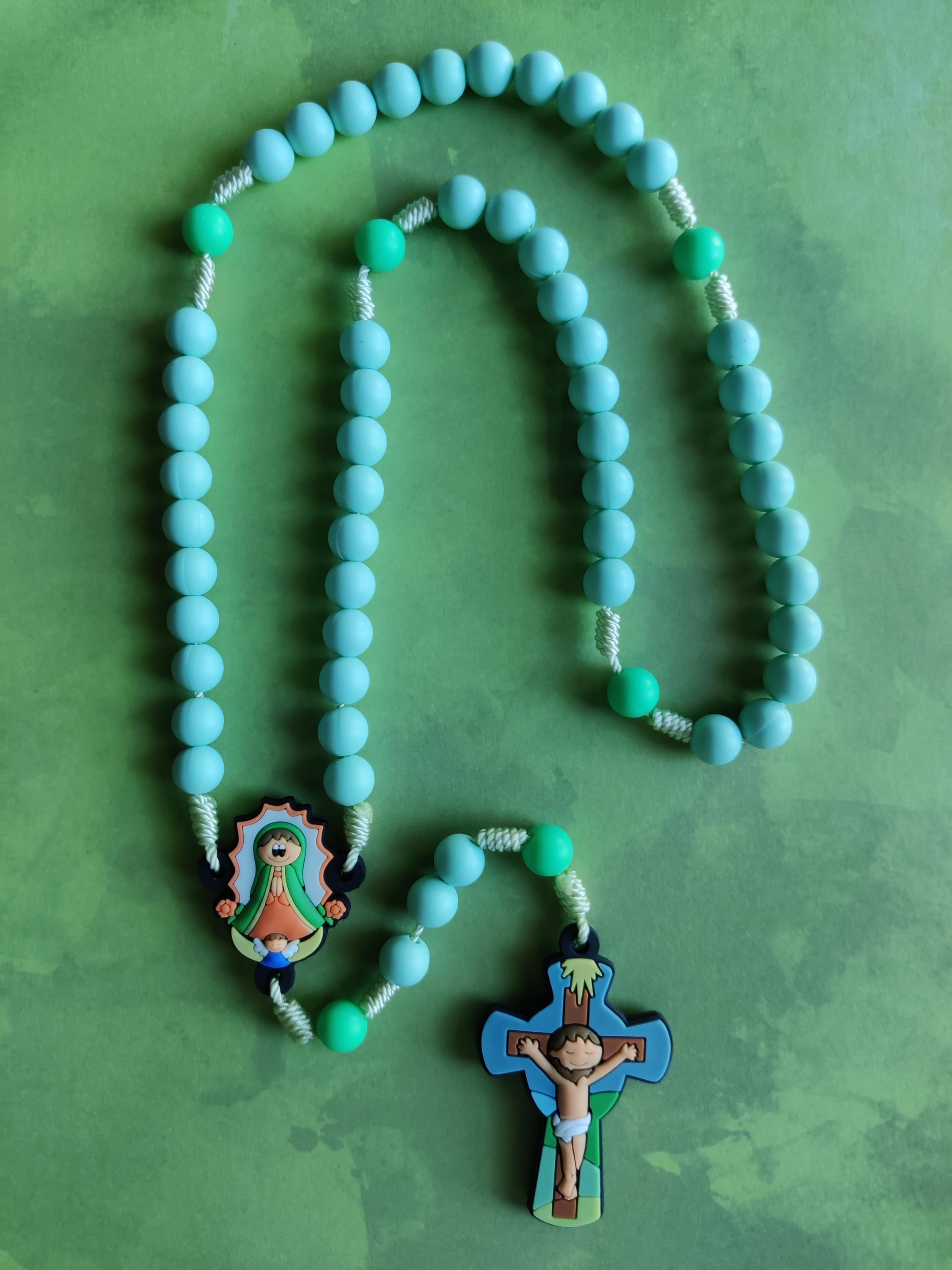 Kids Catholic Rosary Guardian Angel Connector: [baptism Gift, First ...