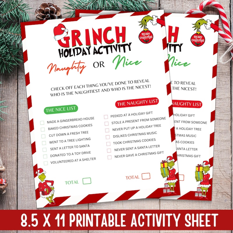 Grinch Scavenger Hunt - Etsy