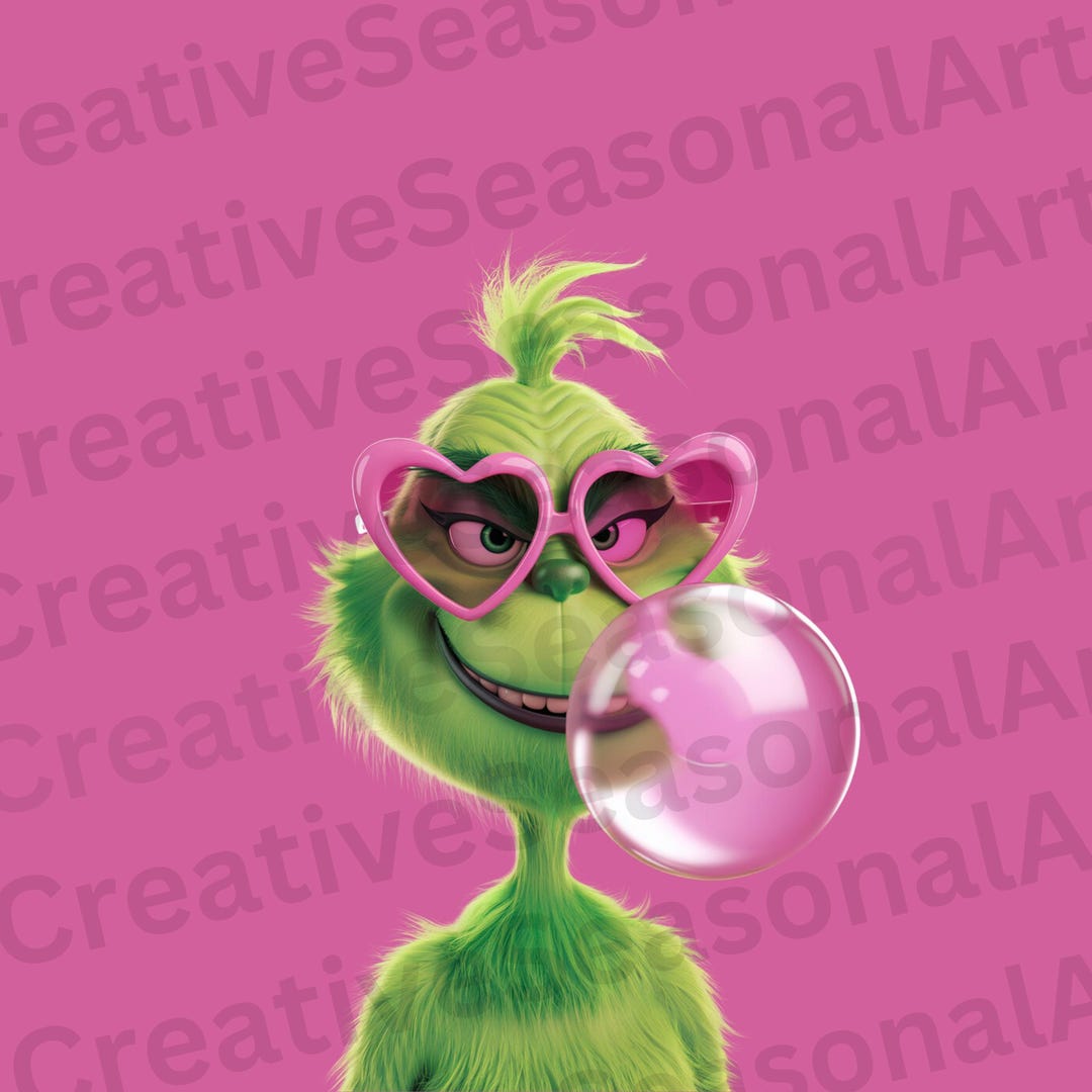 Grinch Pink Background PNG Clipart Christmas Grinch JPG Grinch ...