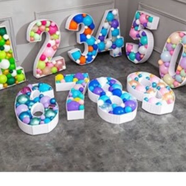 Mosaic Balloon Numbers - Etsy