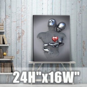 Bedroom Wall Decor Framed Romantic Couple Living Room Canvas - Etsy