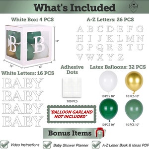 82 PCS Baby Shower Decorations Transparent Baby Block - Etsy