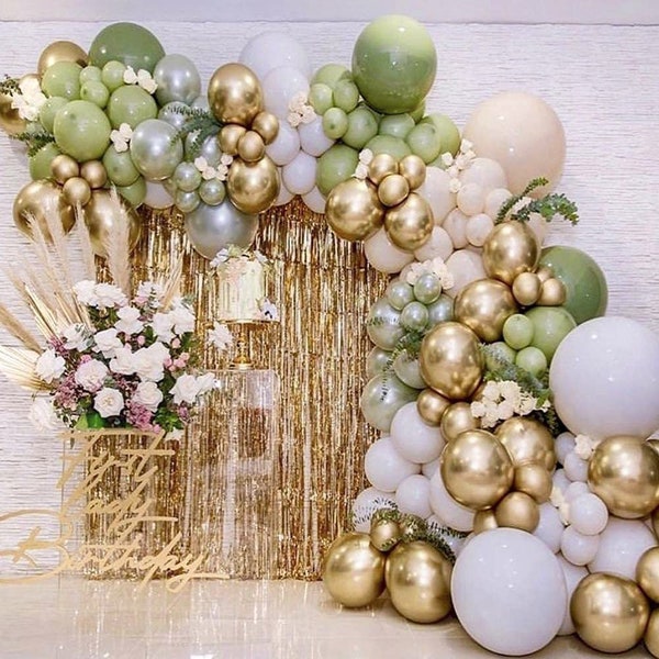 Sage Balloon Garland - Etsy