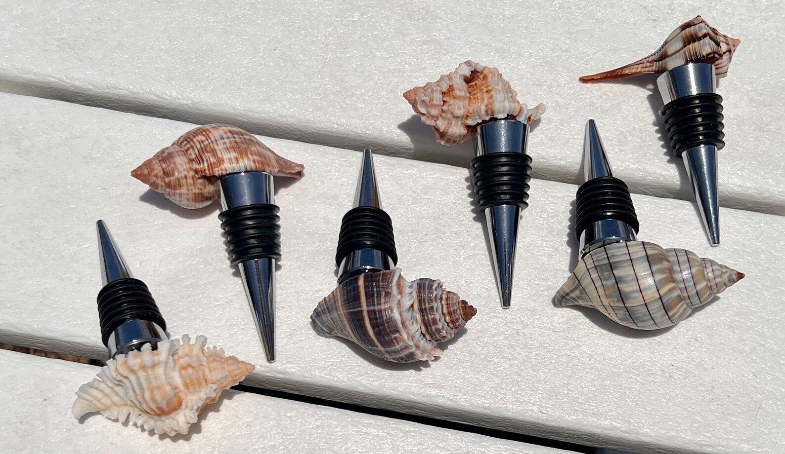 Shell Stopper. Handmade One-of-a-kind Marco Island Seashell Bottle ...