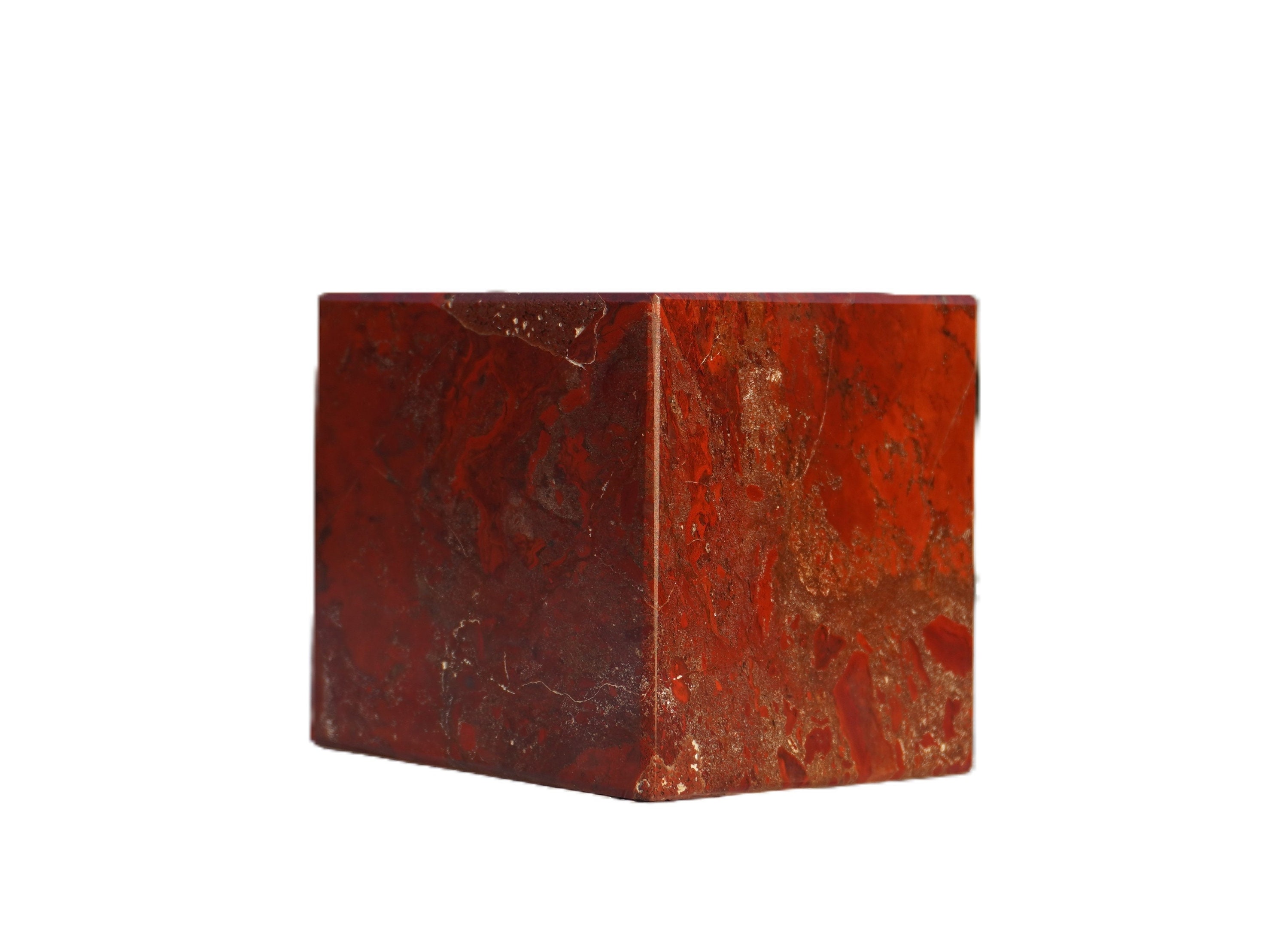 Natural Red Jasper Stone Crystal Stone Minerals Large 65 MM Square Cube ...