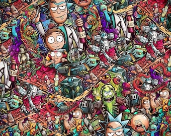 Rick and Morty Seamless Pattern - Etsy