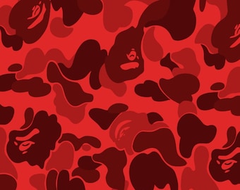 Bape Wallpaper Red - Etsy