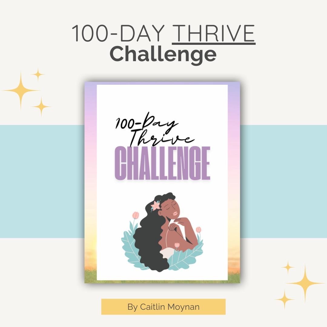 100-day Thrive Challenge Printable | Personal Growth PDF | Live ...