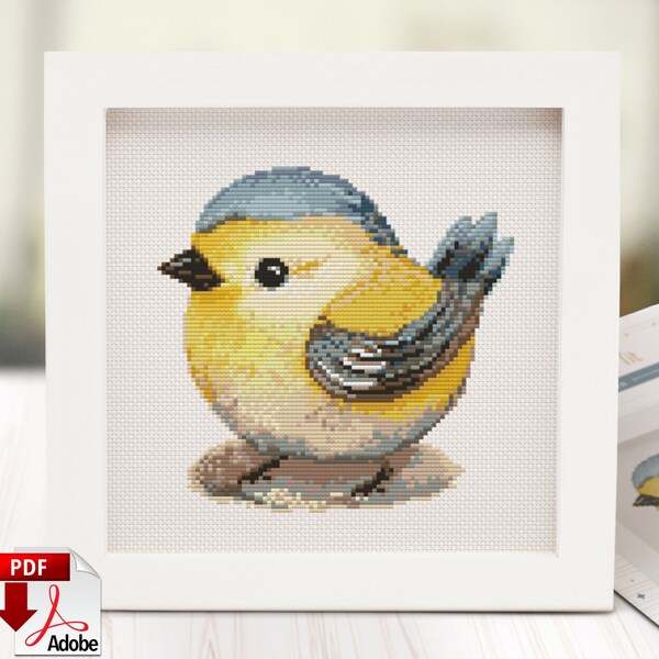 Chickadee Cross Stitch Pattern - Etsy