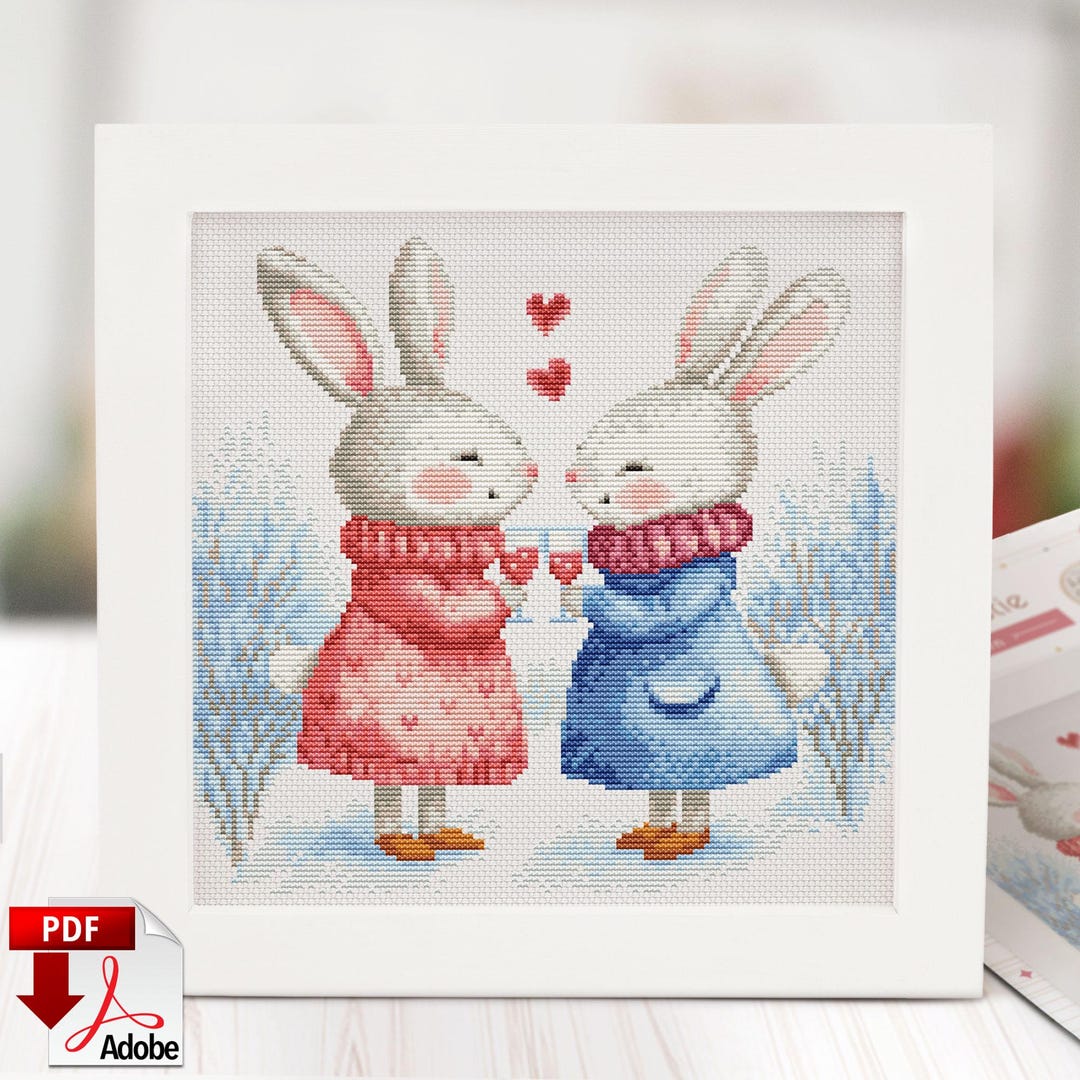 You Are My Bestie Cross Stitch Pattern PDF - Galentine's Gift for Your ...