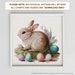 Easter Rabbit Cross Stitch Pattern PDF Easter Bunny and Eggs - Etsy