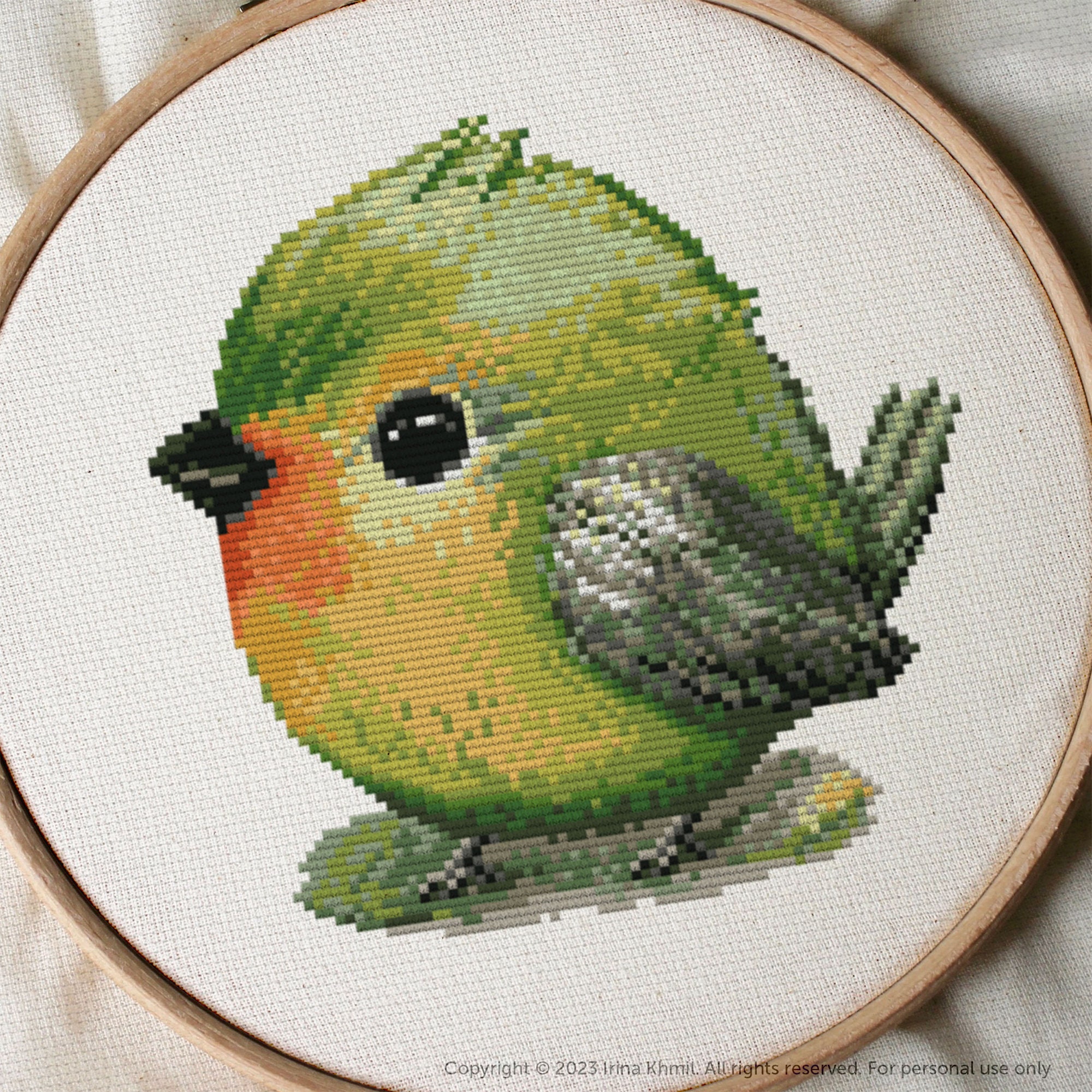 Cute Birds. Parrot Cross Stitch Pattern PDF Adorable Small Cross Stitch ...