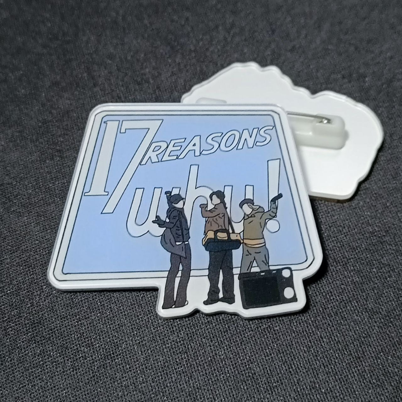 L Word Plastic Badge - 17 Reasons Why - Etsy