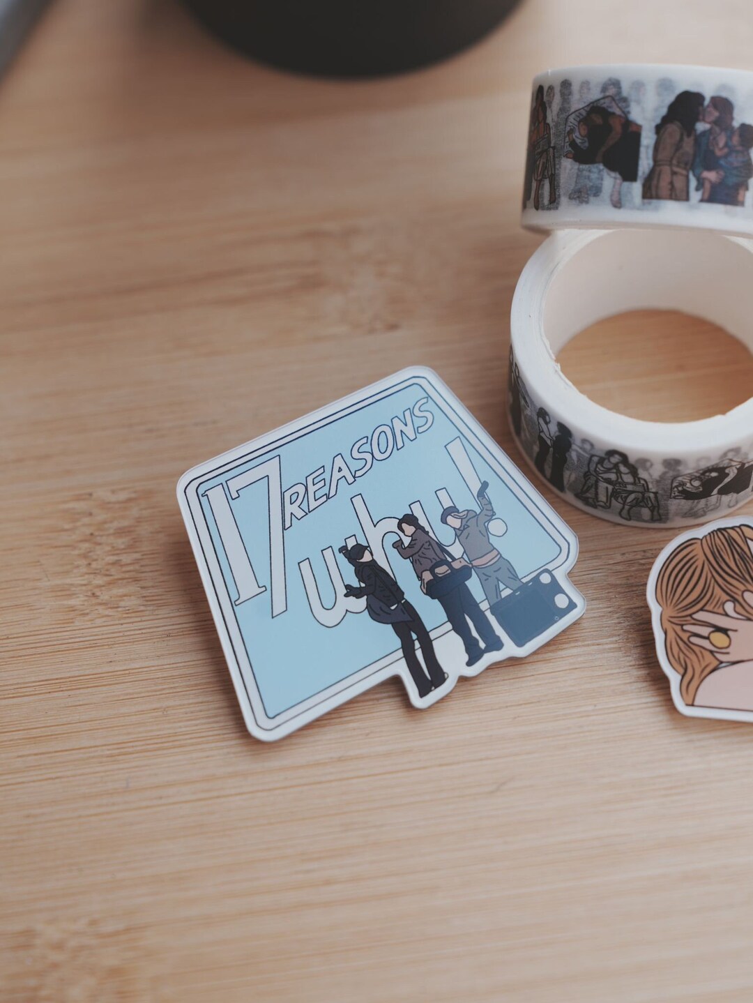L Word Plastic Badge - 17 Reasons Why - Etsy