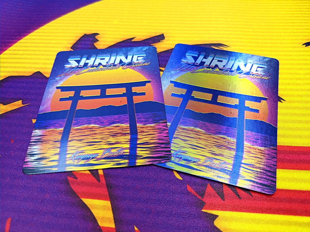 Outrun Shrine Token - Etsy