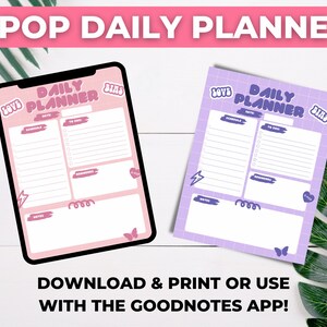 Kpop Daily Planner Pages Digital Download (letter Size, A4, A5 ...